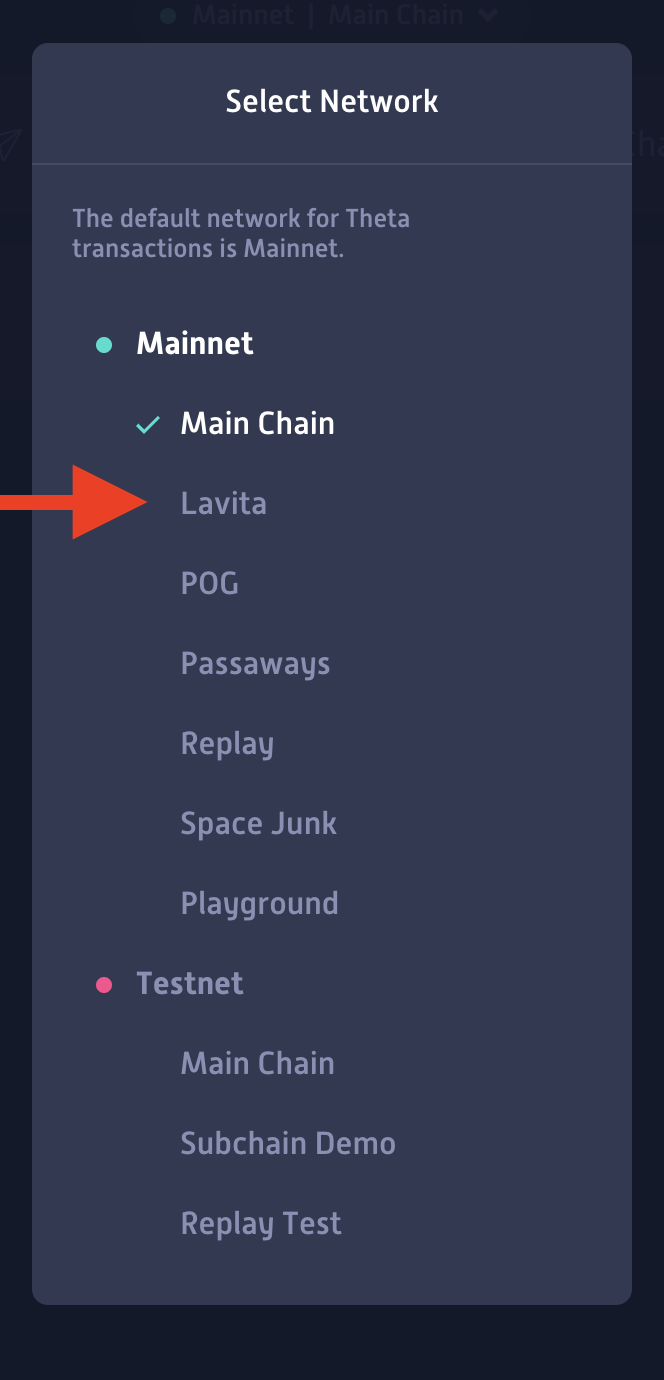 How to transfer Lavita tokens from Edge Node to wallet – ThetaNetwork