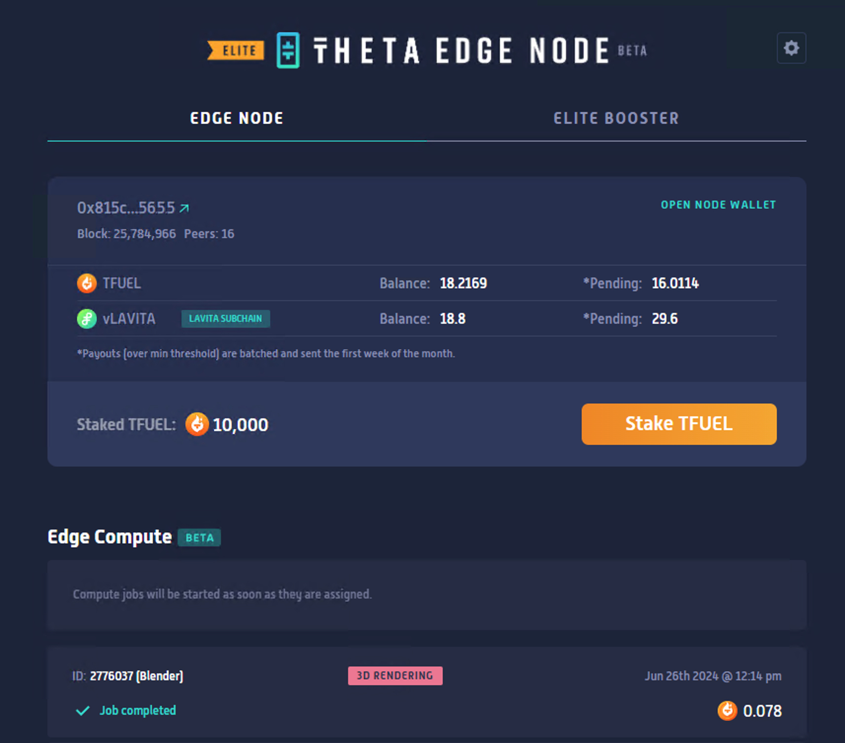 How to lock TFUEL for Elite Booster – ThetaNetwork