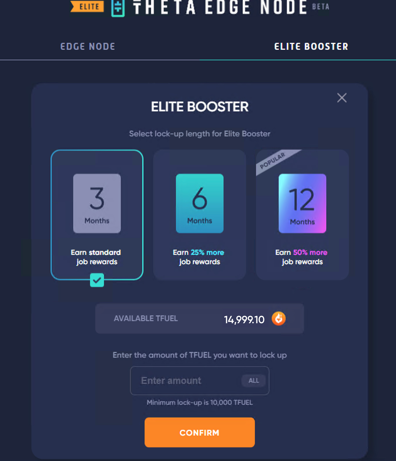 How to lock TFUEL for Elite Booster – ThetaNetwork
