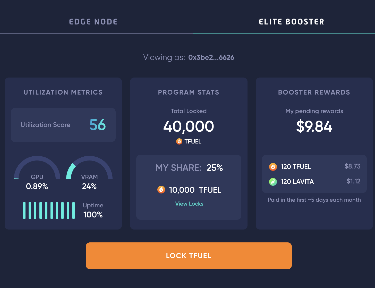 How to lock TFUEL for Elite Booster – ThetaNetwork